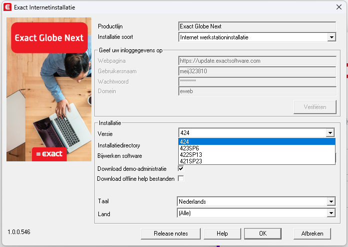 Exact Globe+ Update December 2022 - Quercis
